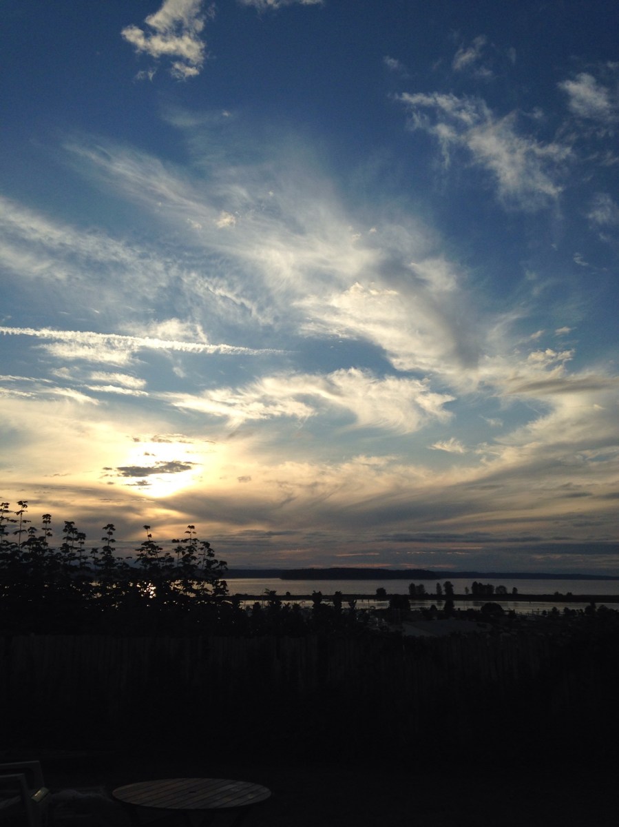 Blackberries and a Dove – Sunset – September 22, 2014 – Everett Sunsets ...